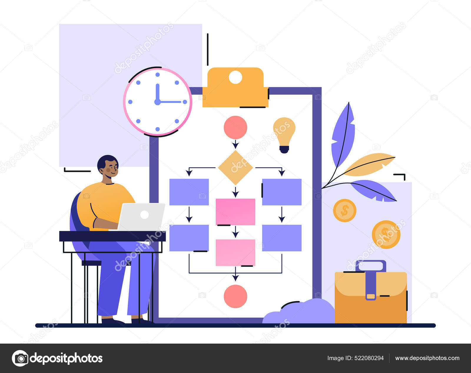 Business process management concept Stock Vector by ©mentalmind 522080294