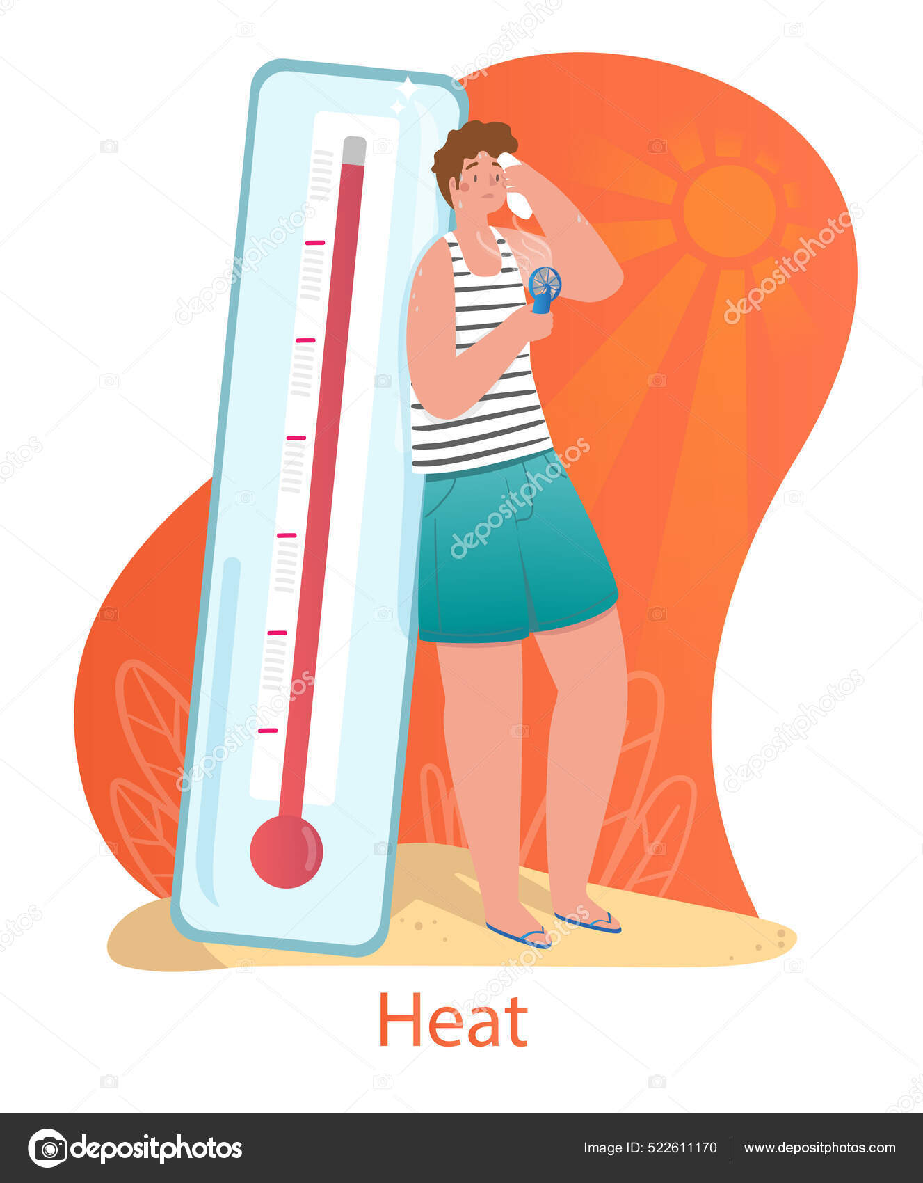 Hot weather concept Stock Vector by ©mentalmind 522611170