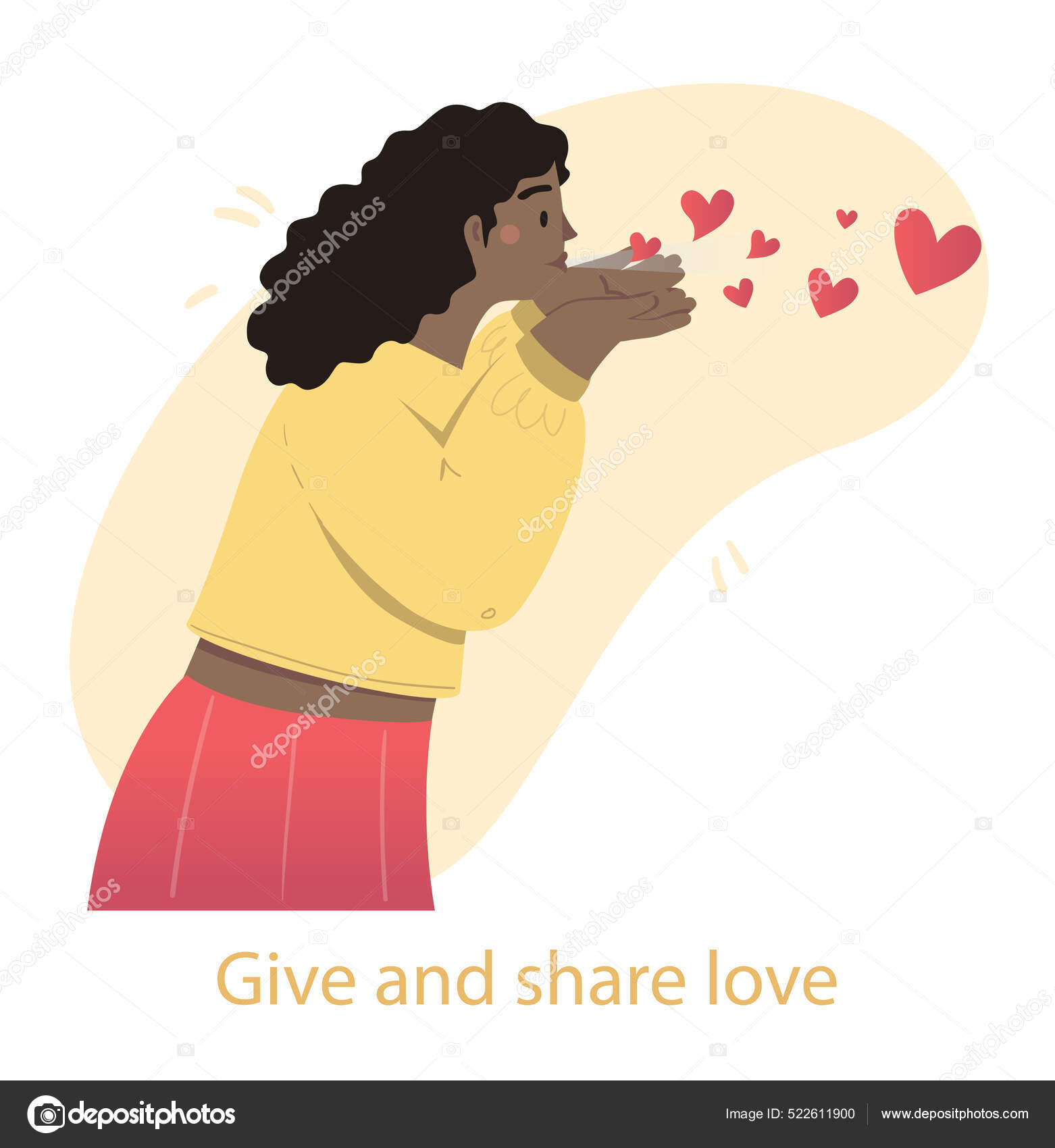 Give and share love concept Stock Vector by ©mentalmind 522611900