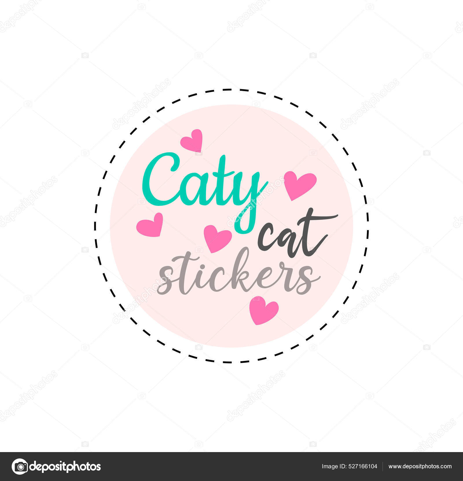 Caty cat sticker Stock Vector by ©mentalmind 527166104