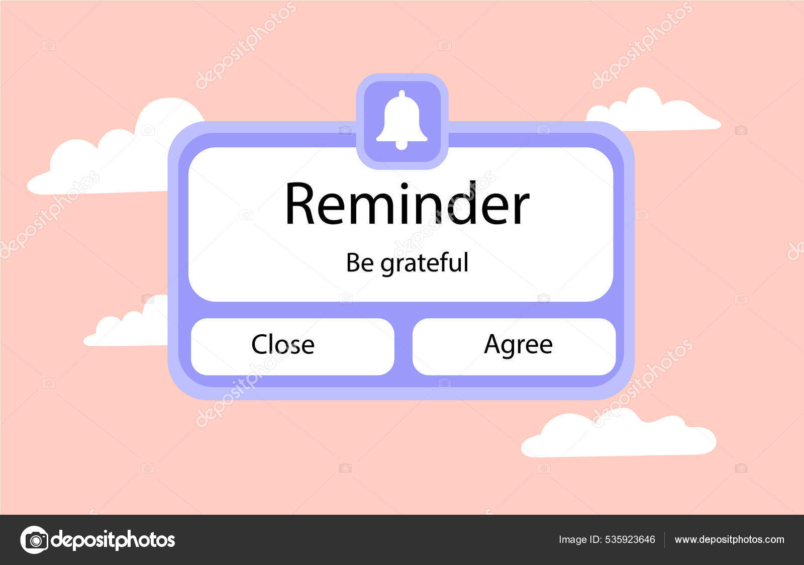 Reminder on sky background Stock Illustration by ©mentalmind #535923646