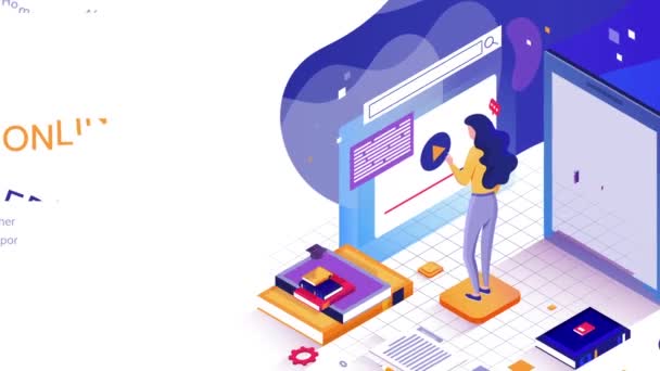 Students Using Online Learning App Innovative Education Technology ...