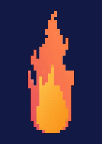 Fire pixel art minecraft imágenes de stock de arte vectorial ...