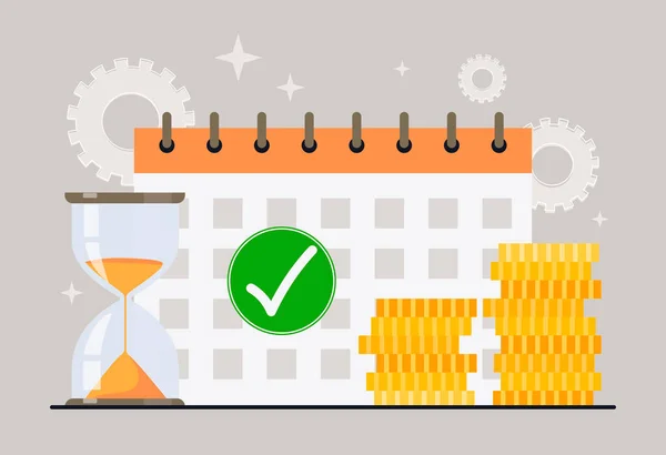 Concept of payment. Financial literacy and agreed payment schedule ...