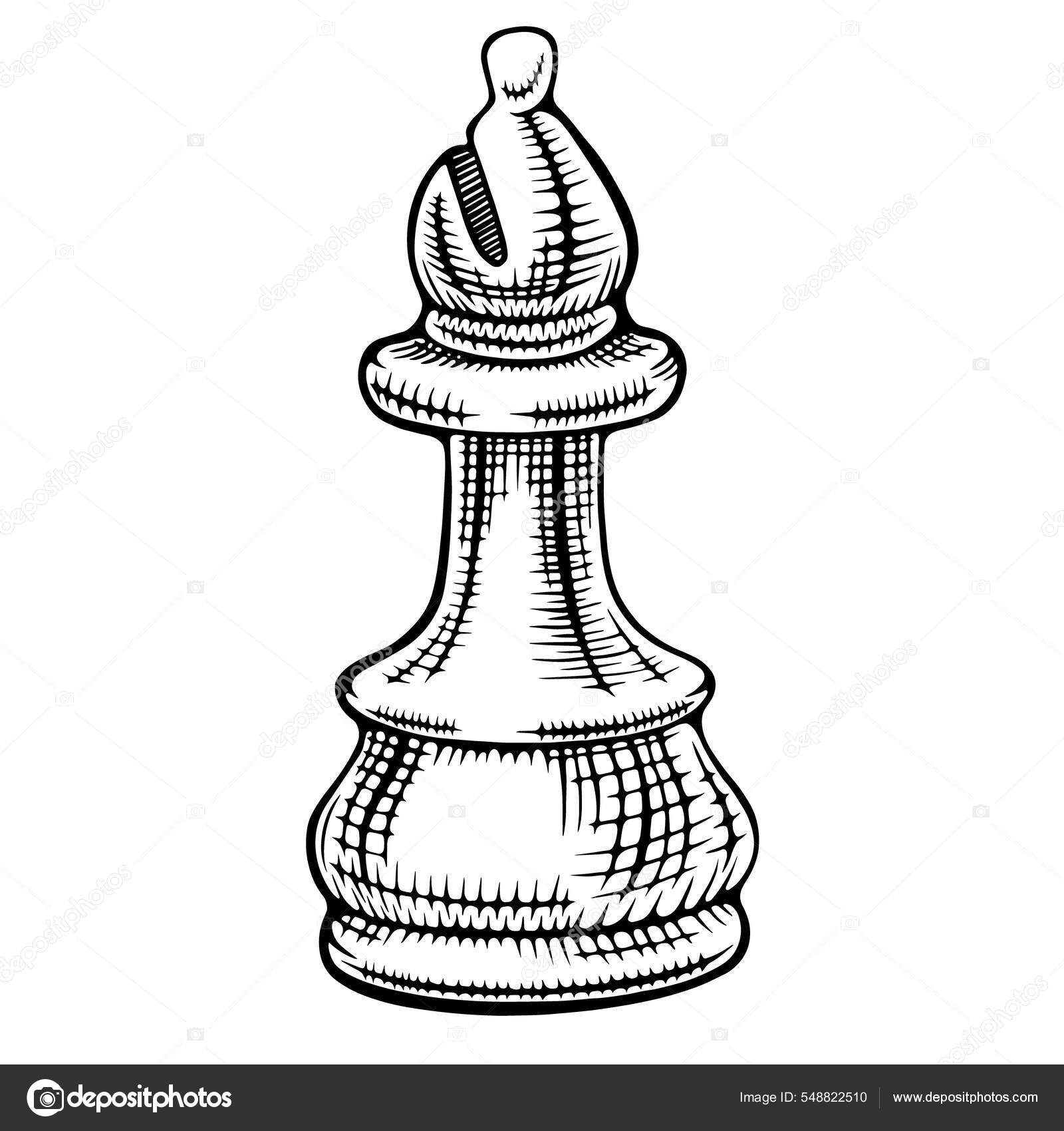 Hand drawn bishop Stock Illustration by ©AlisaElly #548822510