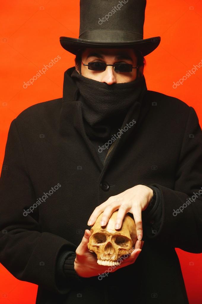 Man With Skull Stock Photo by ©DesignPicsInc 31619209
