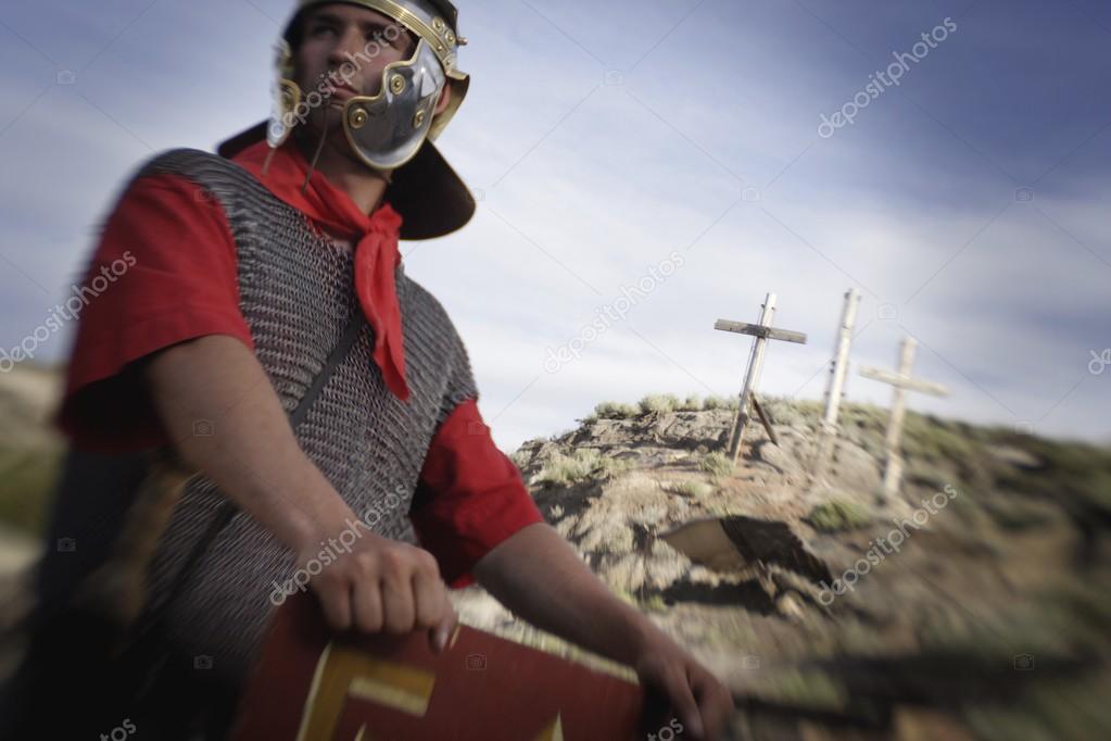 Roman Guard At Golgotha — Stock Photo © DesignPicsInc #31691327