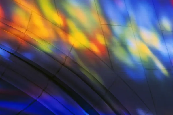 Arch With Reflected Stain Glass Colors - Stock Image - Everypixel