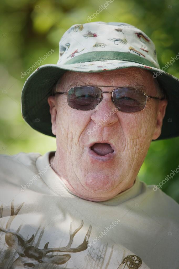 Senior Man Making A Silly Face — Stock Photo © DesignPicsInc #31755269