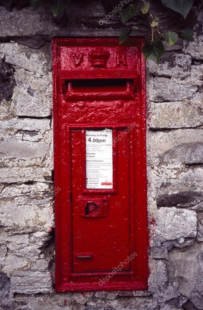 Queen Victoria Post Box, Dore, Sheffield, England Stock Photo by ...