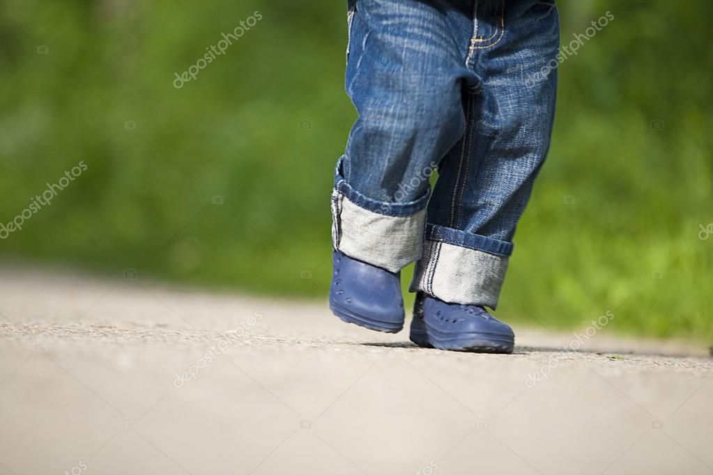 Children Walking Feet At School