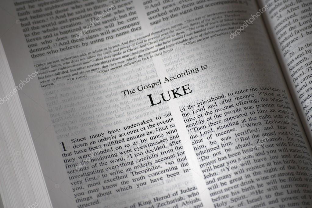 Bible Opened To The Book Of Luke Stock Photo by ©DesignPicsInc 31936823