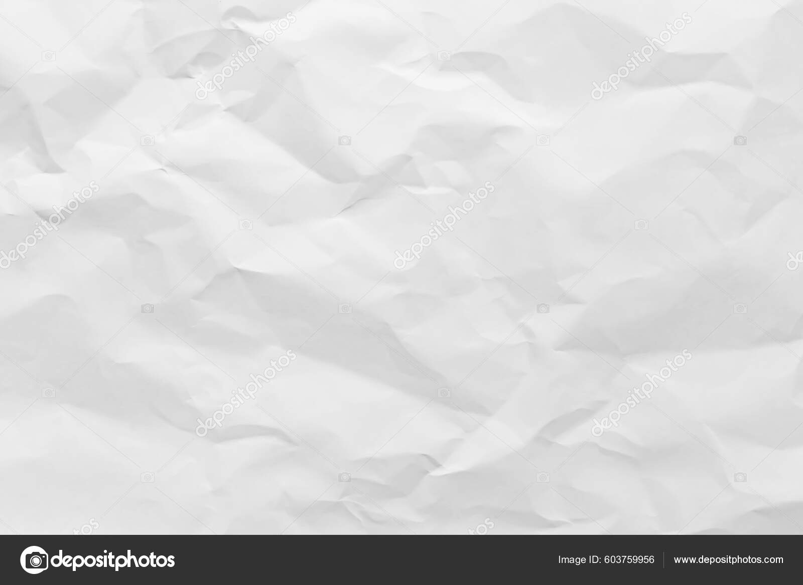 White Paper Wrinkled Texture Abstract Background Stock Photo by ...