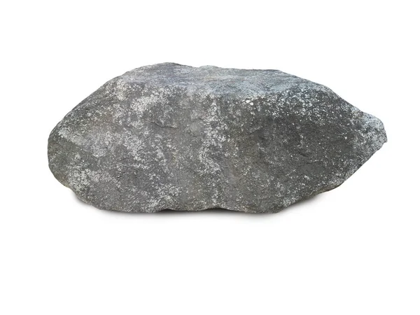 Big granite rock stone isolated on white Stock Photo by ©missisya 86998326