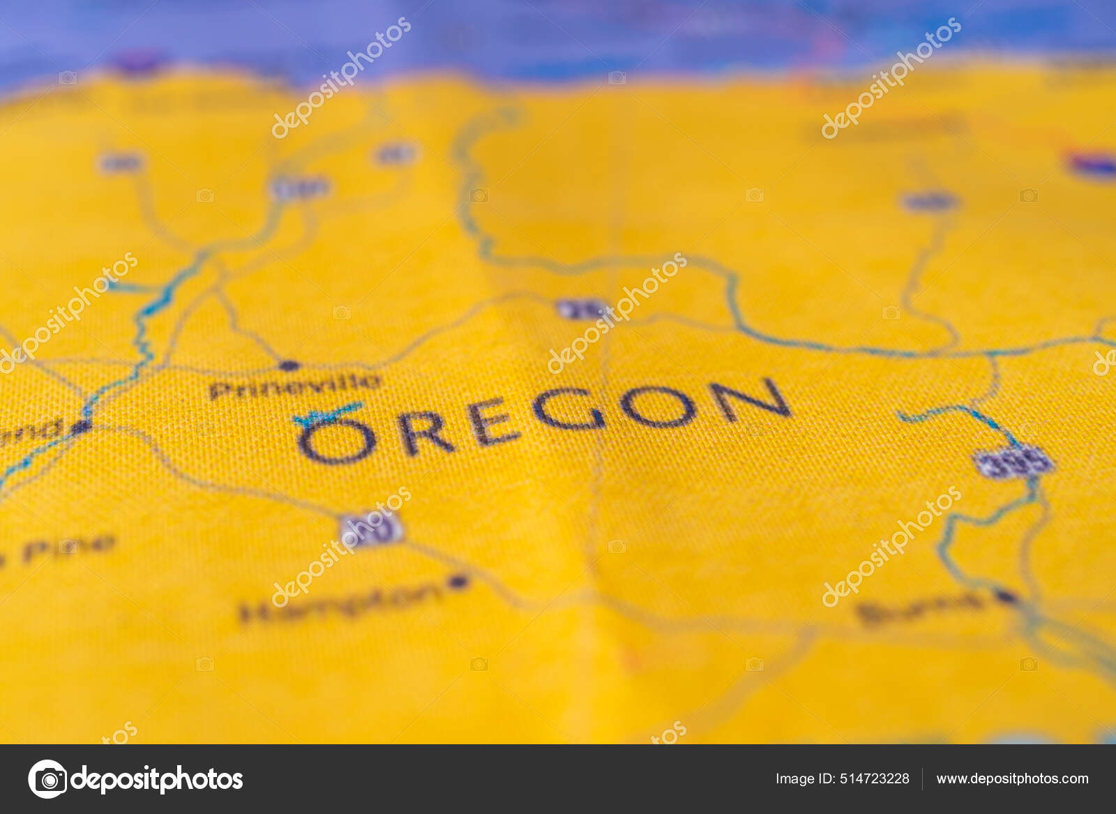 Oregon State Usa Map Stock Photo by ©aallm 514723228
