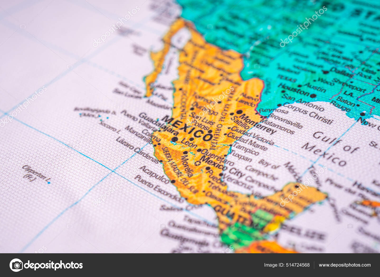 Mexico Map Travel Background Texture Stock Photo by ©aallm 514724568