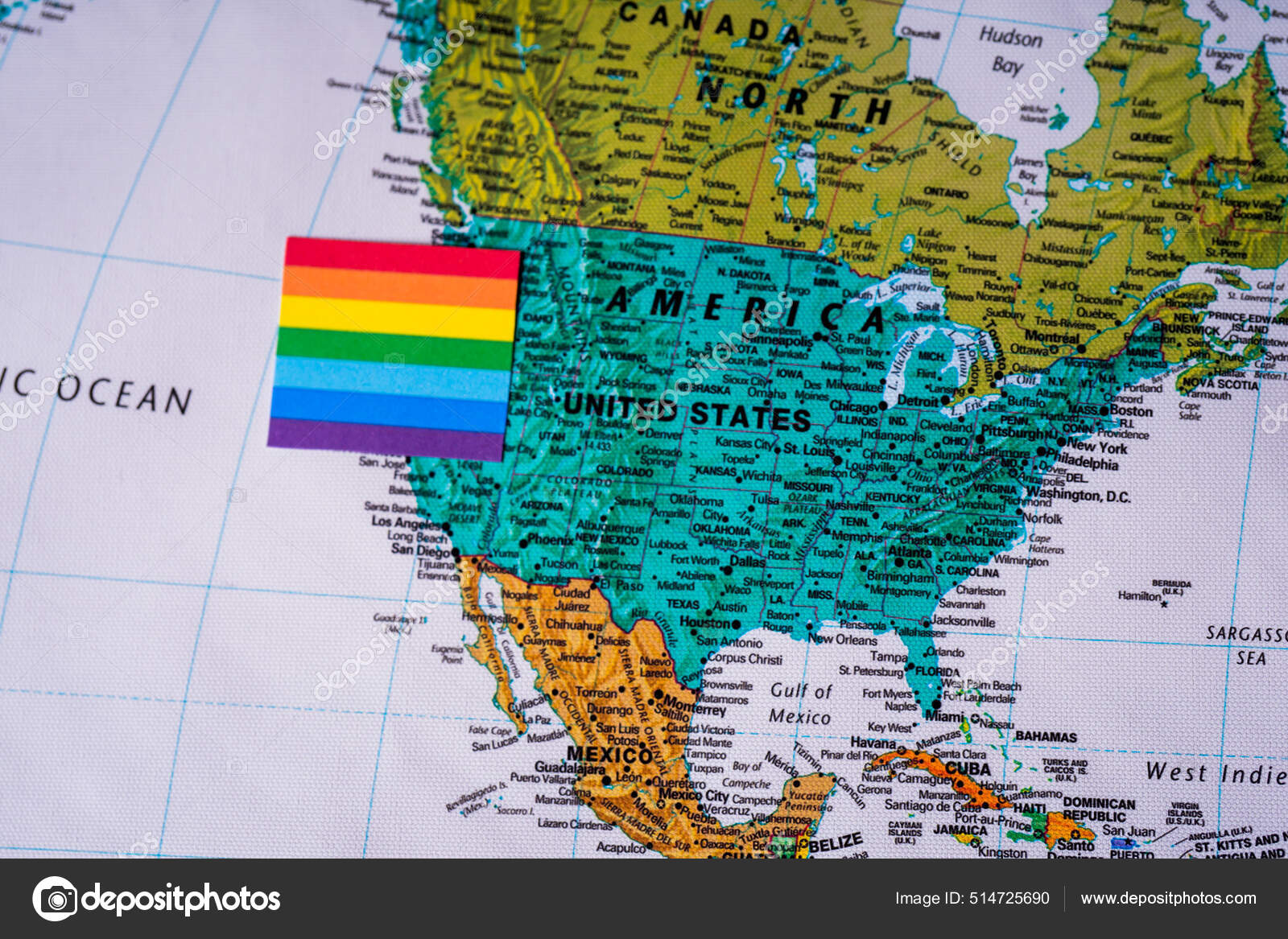 Usa Lgbt Map Background Texture Stock Photo by ©aallm 514725690