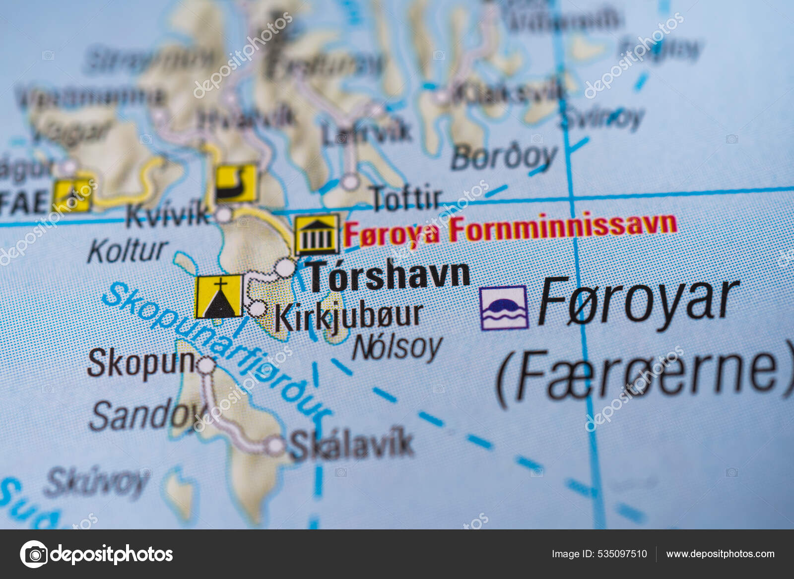 Torshavn Map Stock Photo by ©aallm 535097510