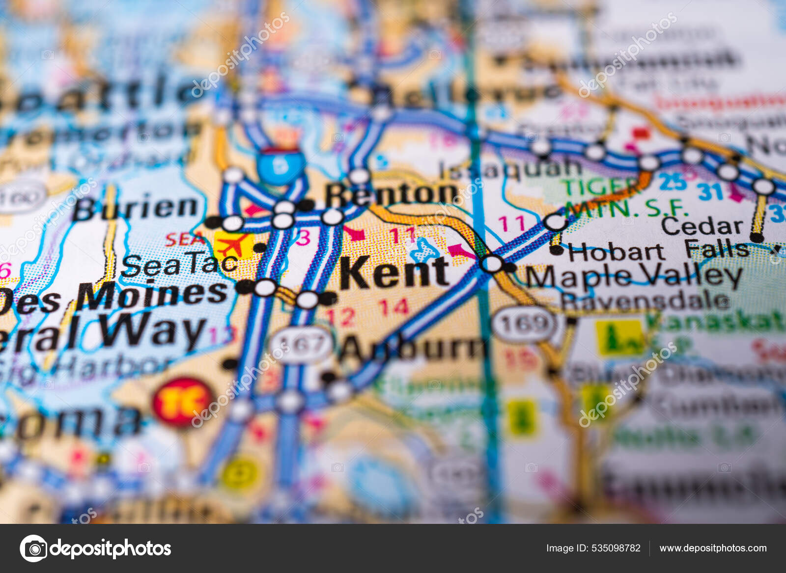 Kent Usa Map Stock Photo by ©aallm 535098782