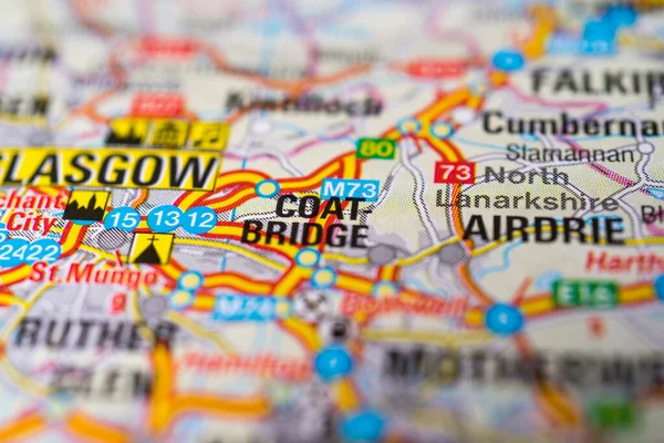 Edinburgh Map Europe Background — Stock Photo © aallm #405855162