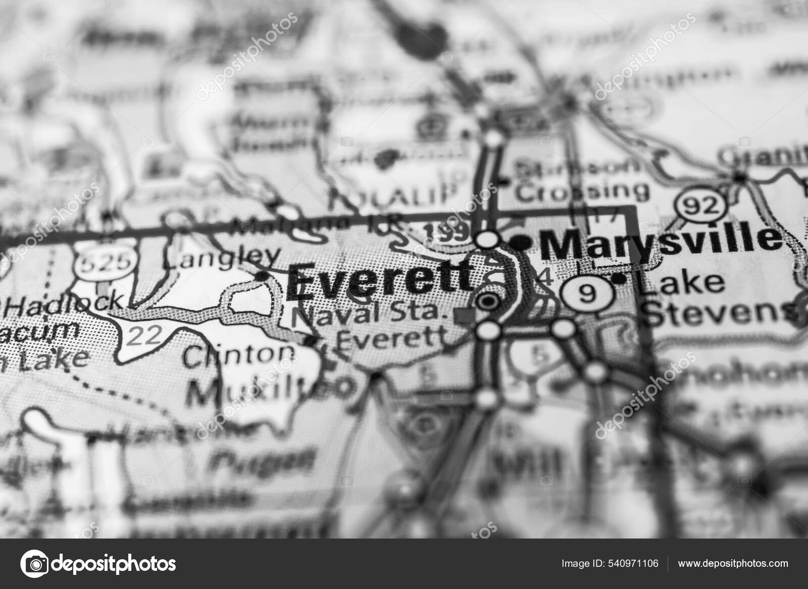 Everett Map Background Stock Photo by ©aallm 540971106