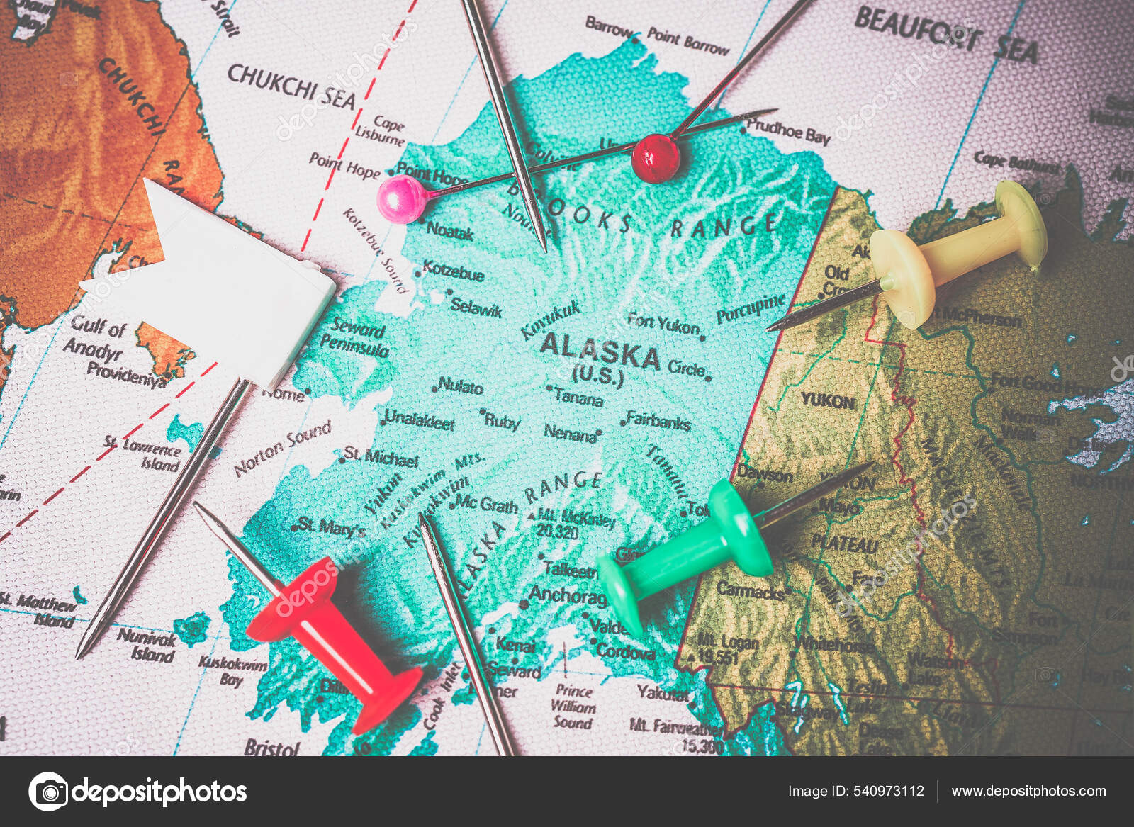 Alaska Map Travel Background Texture Stock Photo by ©aallm 540973112