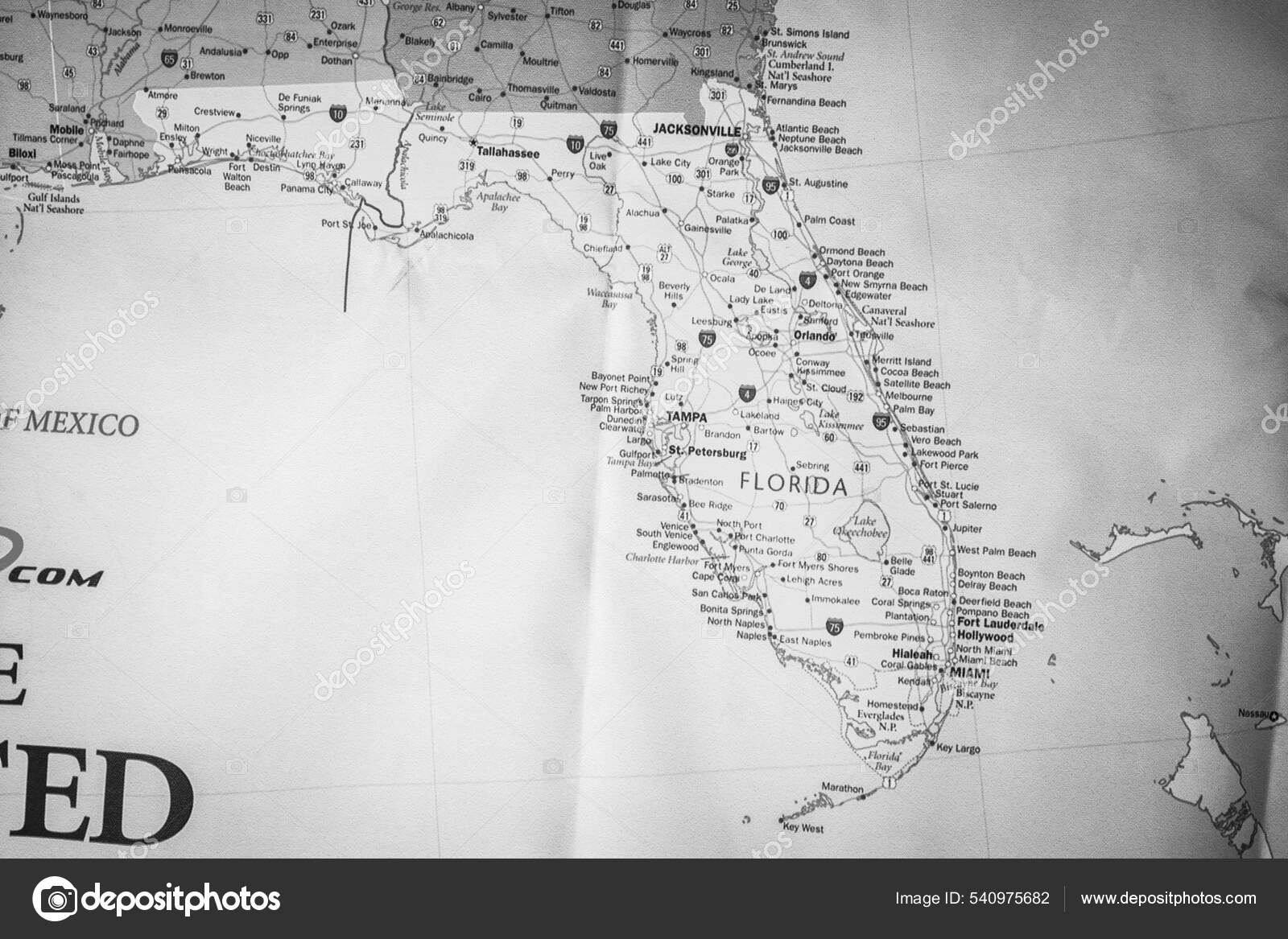 Florida Map Travel Background Texture Stock Photo by ©aallm 540975682