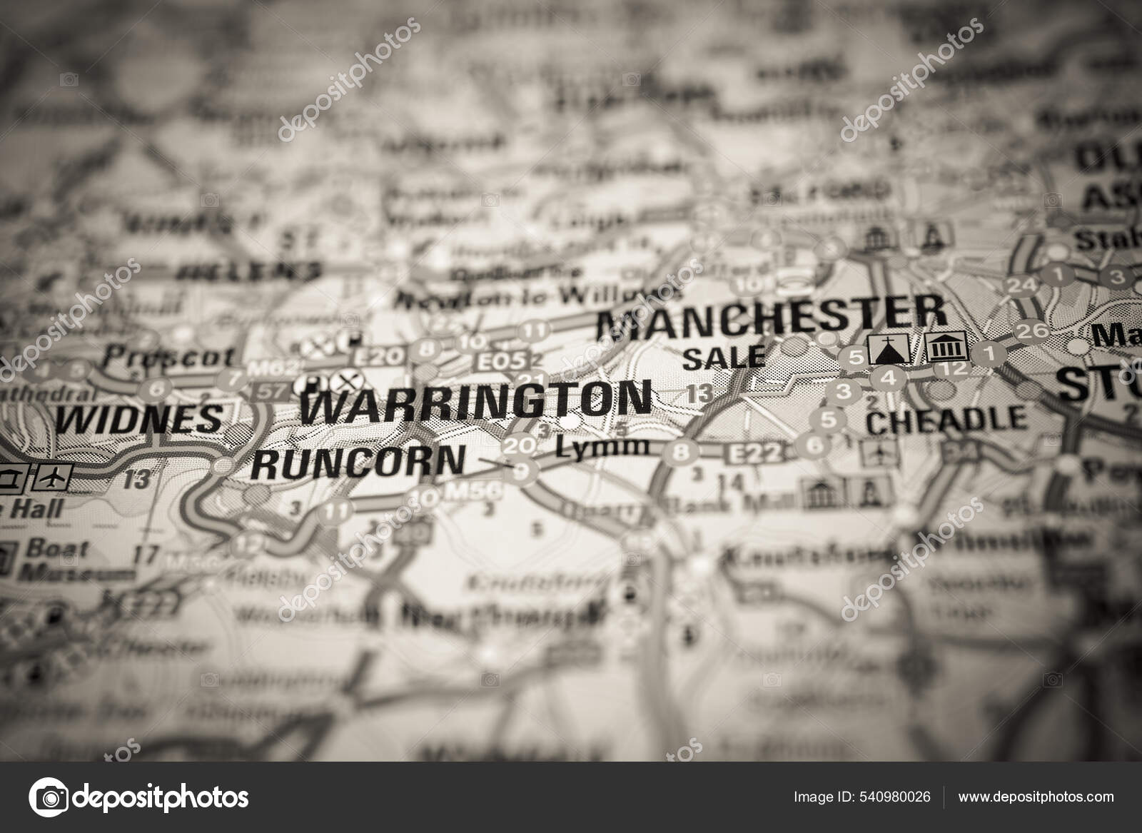 Manchester Map — Stock Photo © aallm #540980026