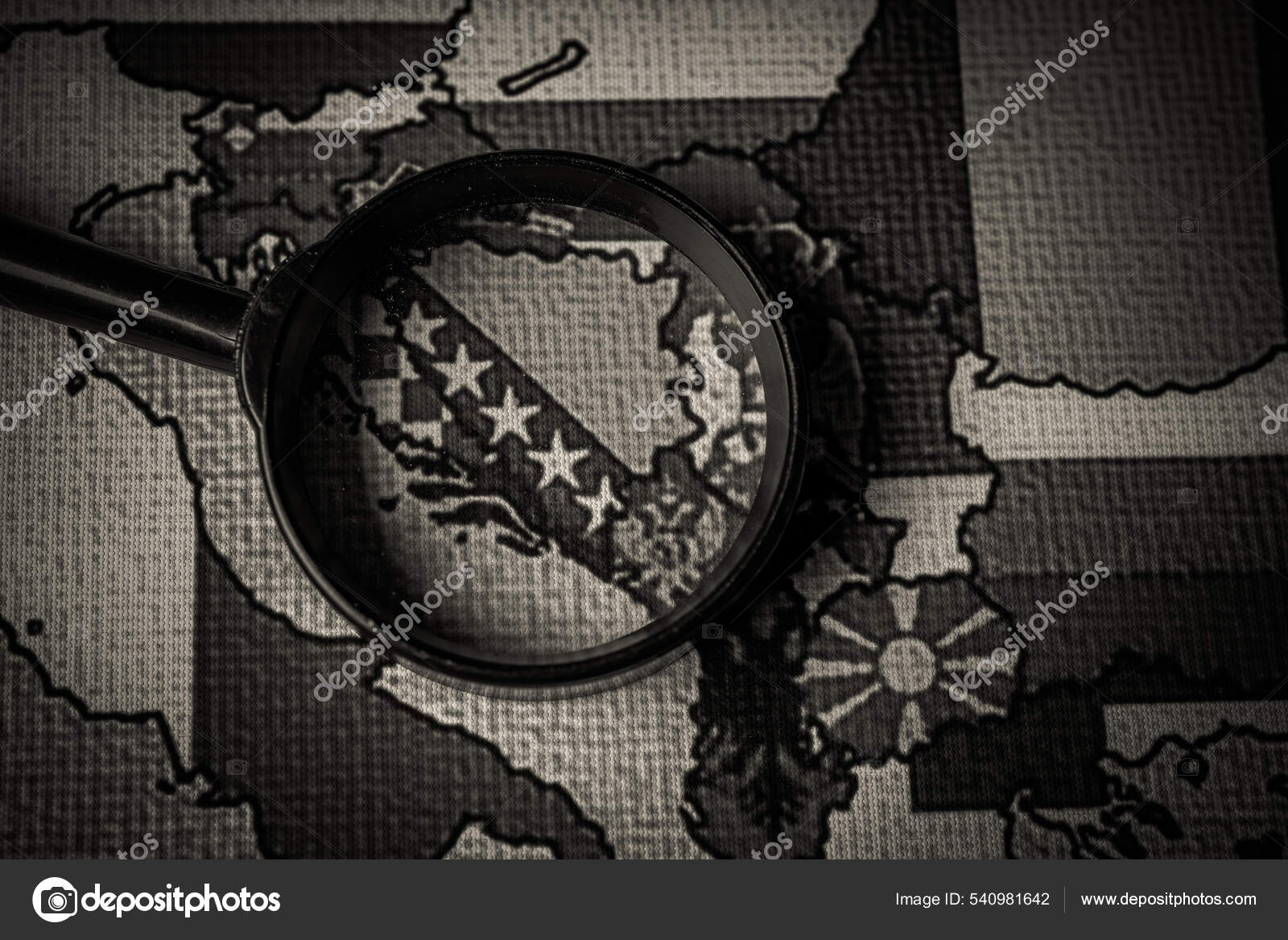 Balkan Countries Map Europe Background Stock Photo by ©aallm 540981642