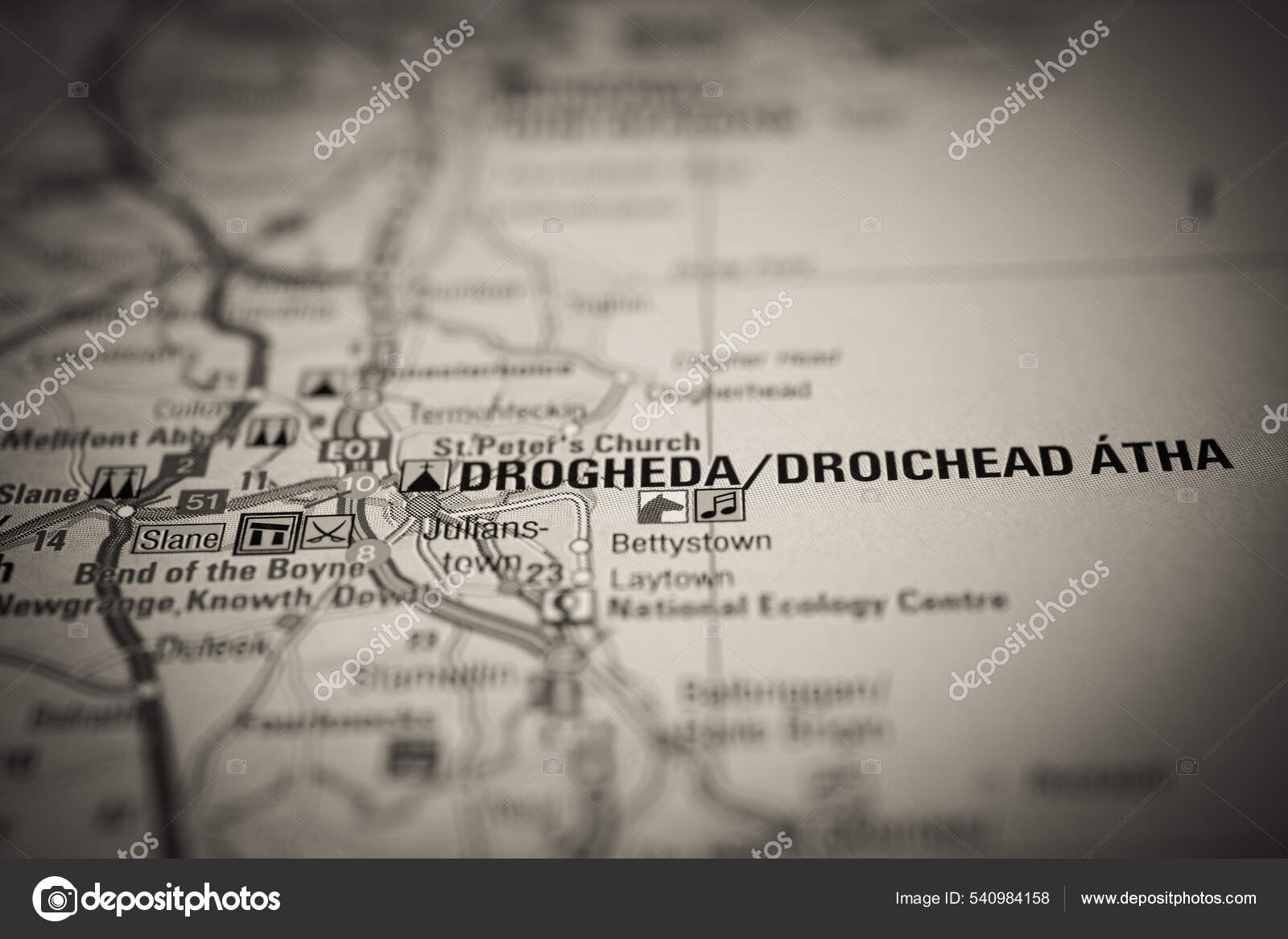 Drogheda Europe Map Stock Photo by ©aallm 540984158