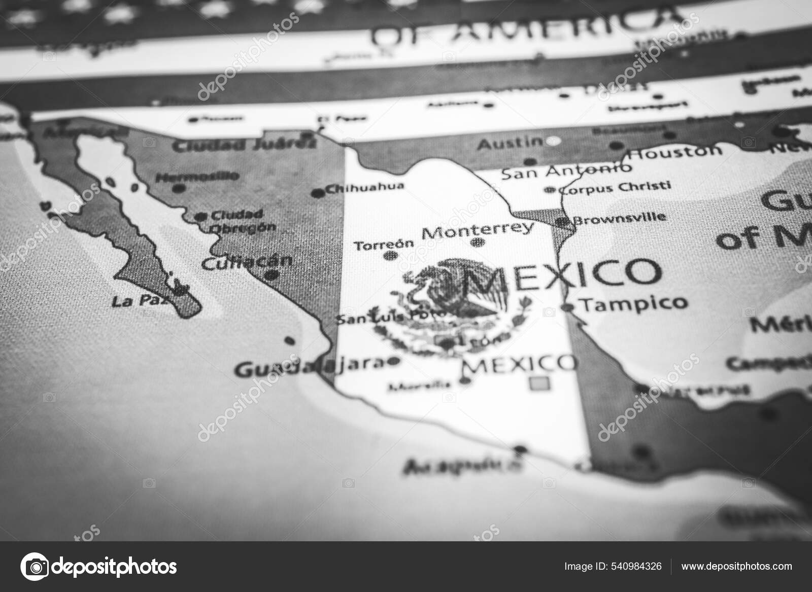 Mexico Flag Map Stock Photo by ©aallm 540984326