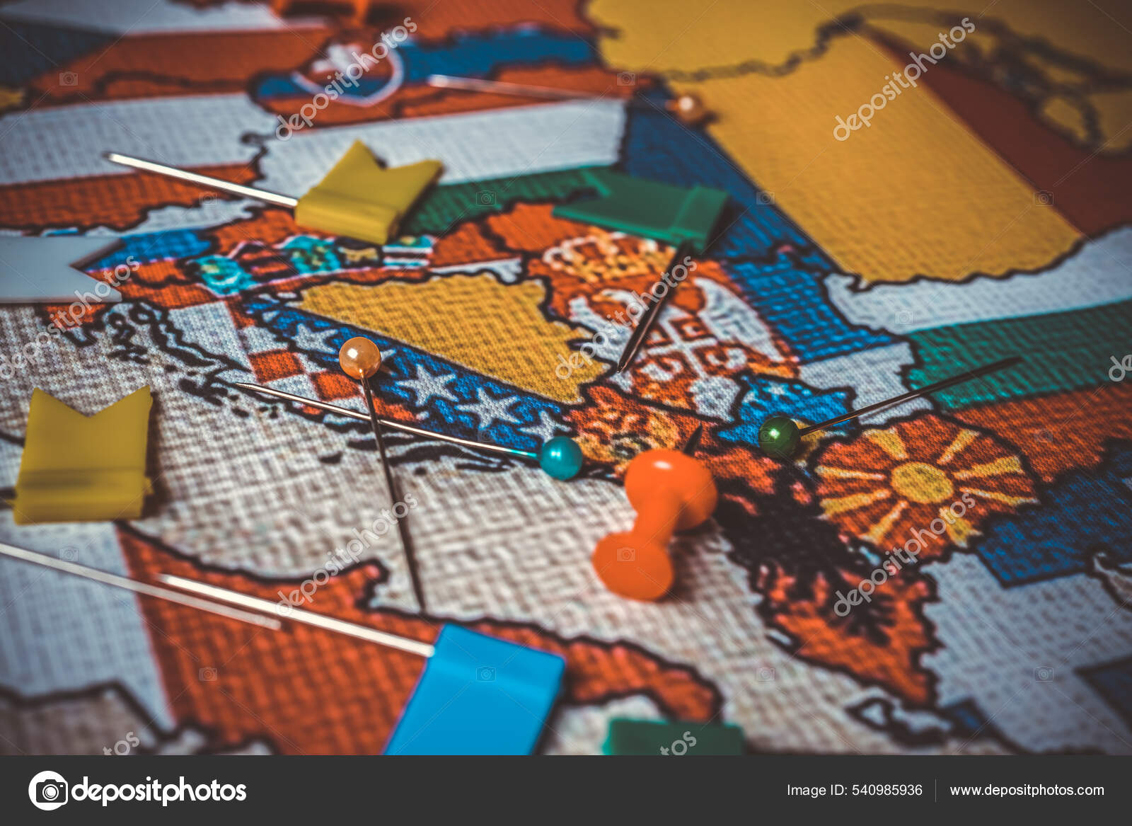 Balkan Countries Map Europe Background Stock Photo by ©aallm 540985936
