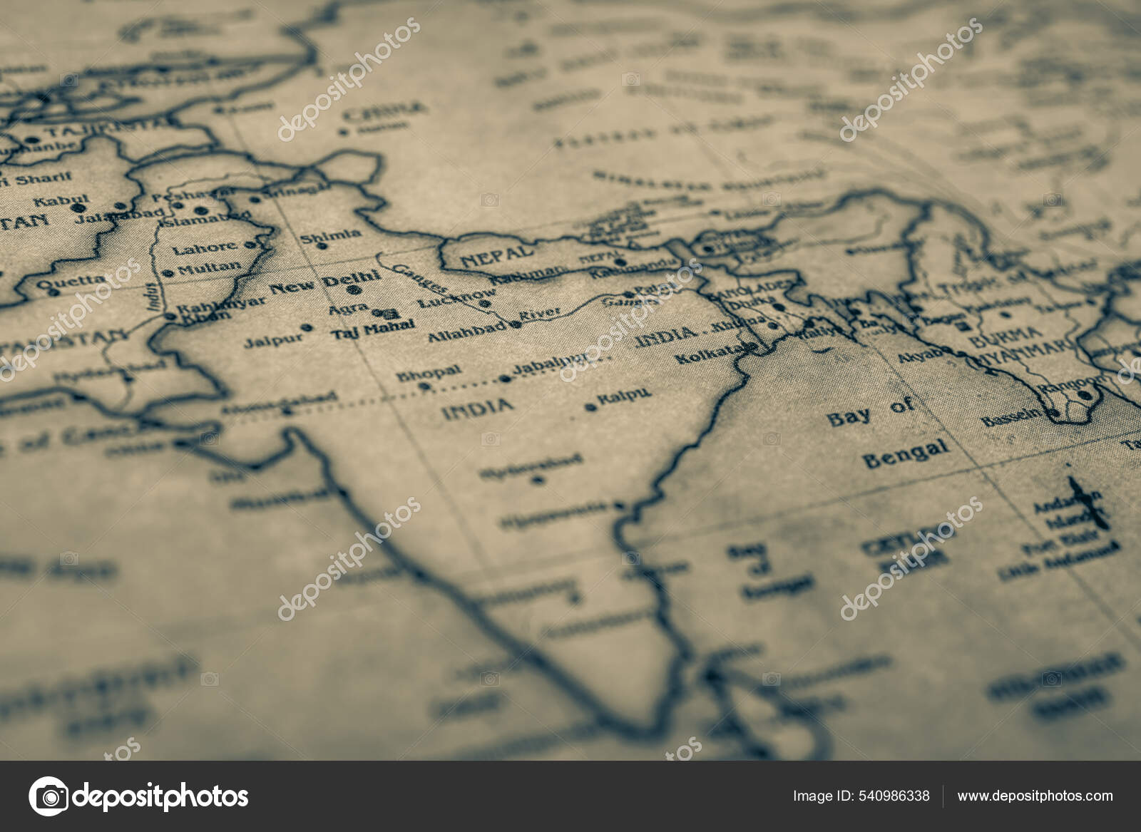 Vintage Road Map Wallpaper