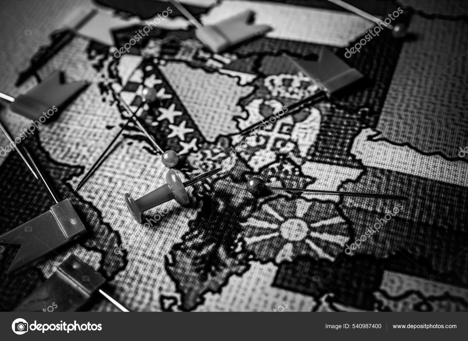 Balkan Countries Map Europe Background Stock Photo by ©aallm 540987400