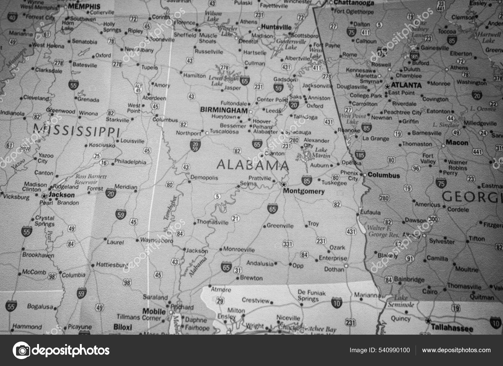 Alabama Travel Map