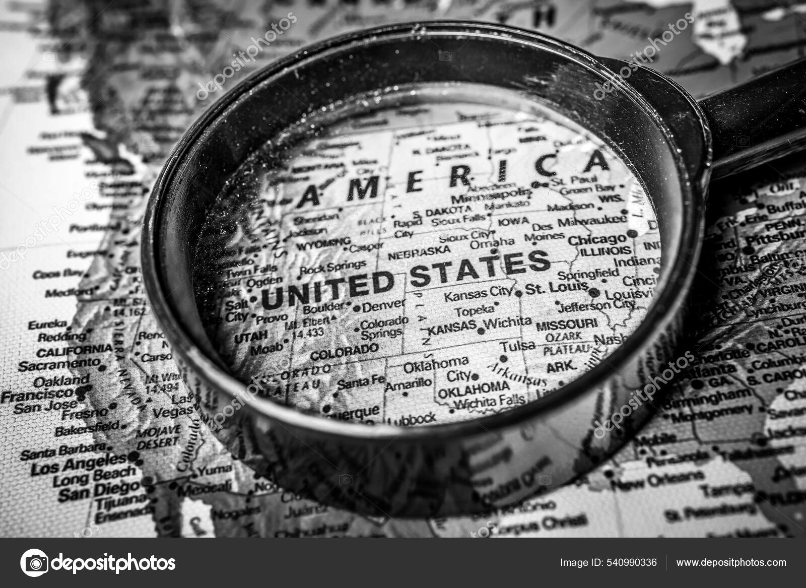 Usa Map Travel Background Texture — Stock Photo © aallm #540990336