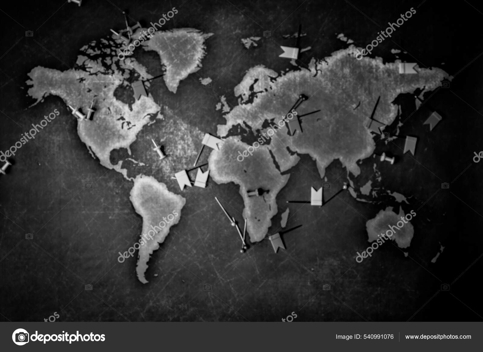 Schematic Map World Stock Photo by ©aallm 540991076