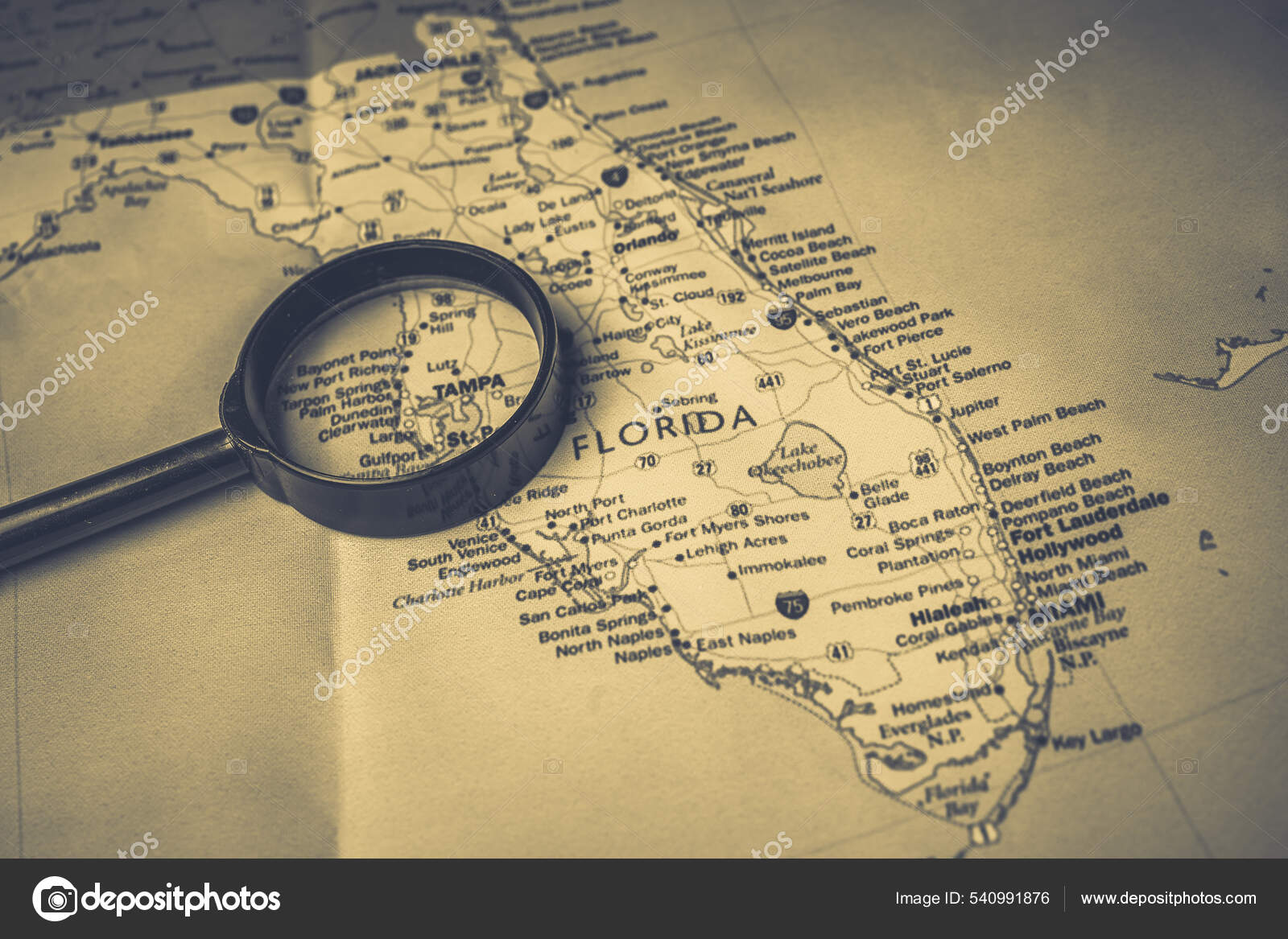 Florida Map Travel Background Texture Stock Photo by ©aallm 540991876