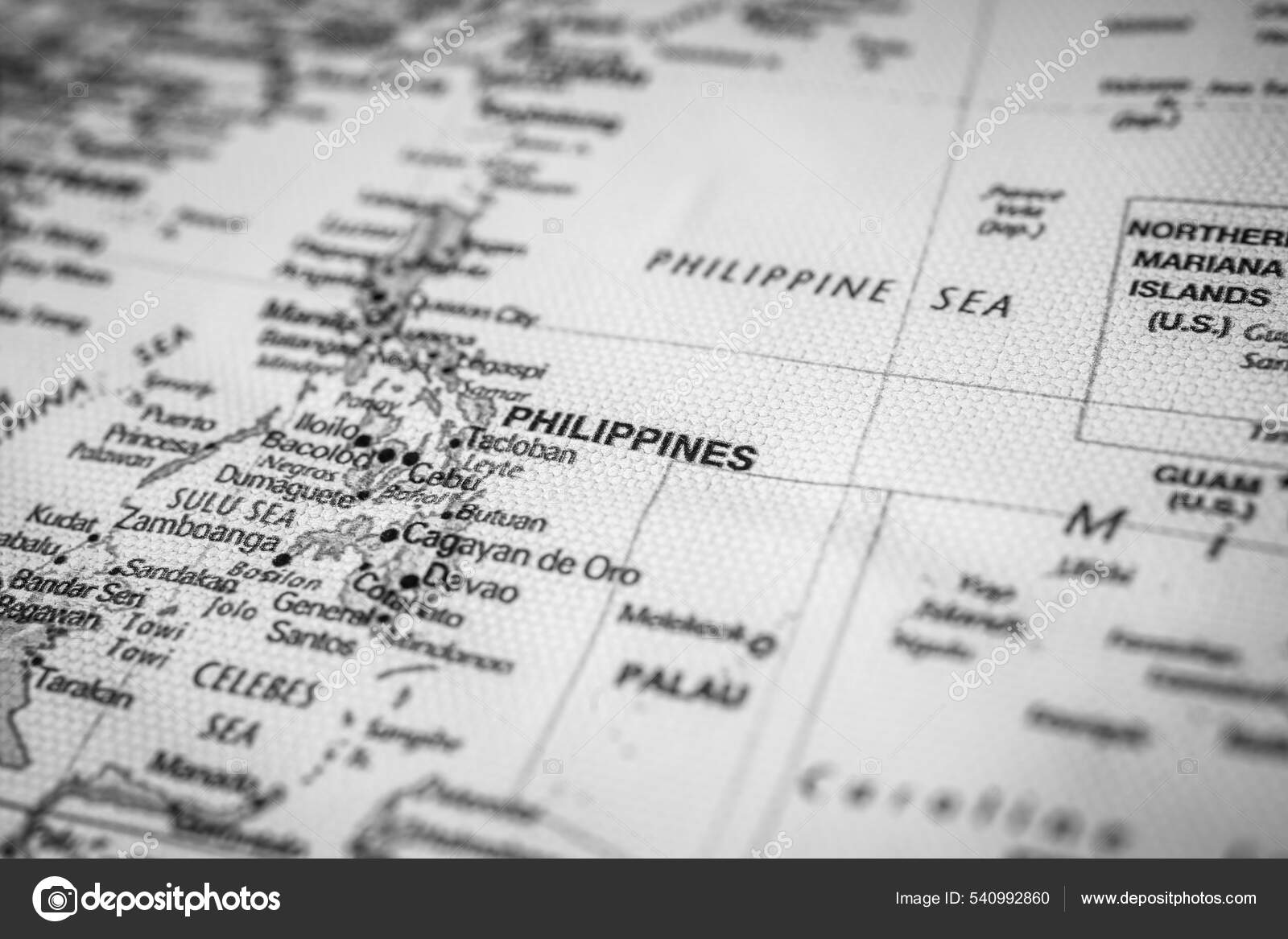 Philippines Map Travel Background Texture — Stock Photo © aallm #540992860