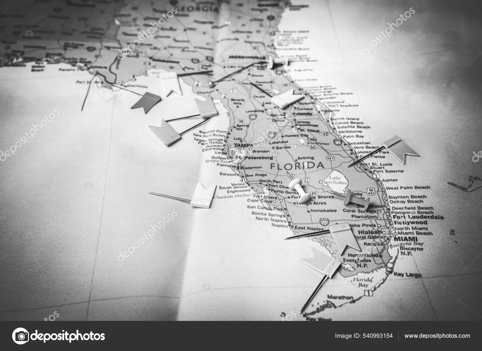Florida Map Travel Background Texture Stock Photo by ©aallm 540993154