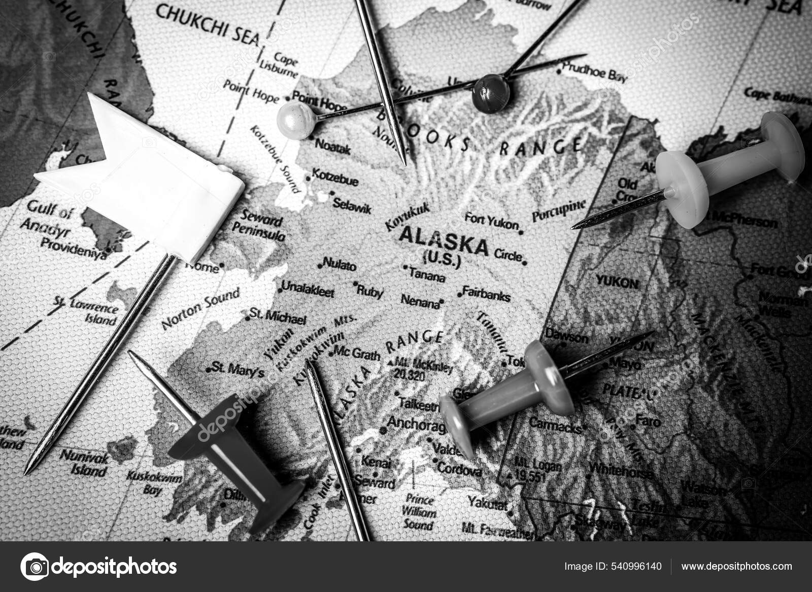 Alaska Map Travel Background Texture Stock Photo by ©aallm 540996140