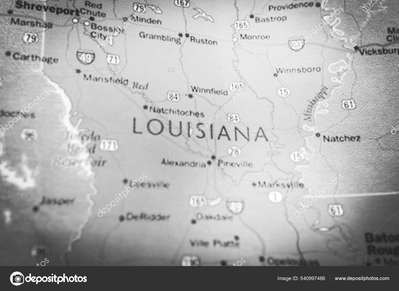 Louisiana State Map Stock Photo by ©aallm 540997486