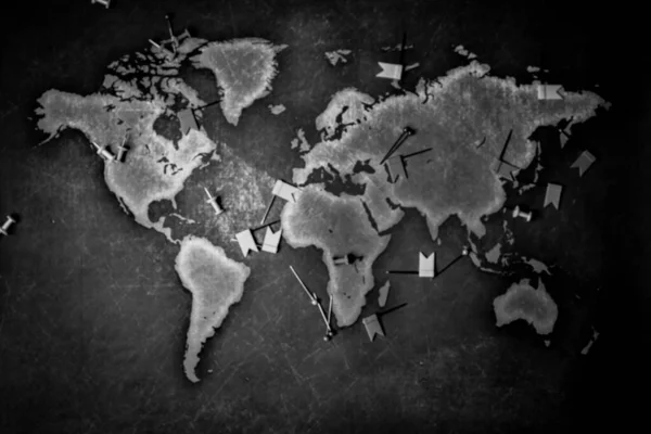 Schematic Map World — Stock Photo © aallm #540996842