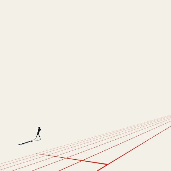 Gran concepto de vector de resignación. Símbolo de la mujer trabajadora ...