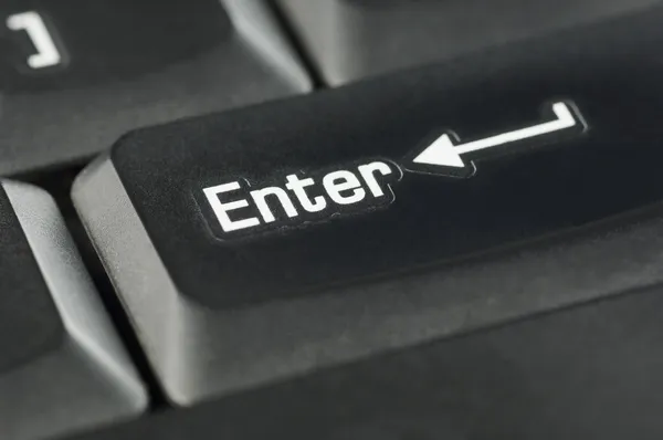 Close up of keyboard, enter computer key — Stock Photo © mayakova #21980239