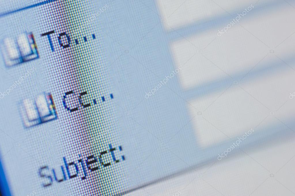 E-mail format on a computer screen — Stock Photo © imagedb_seller #32953763