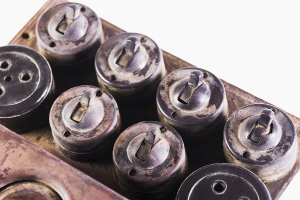 Old light switches and sockets — Stock Photo © imagedb_seller #32960361