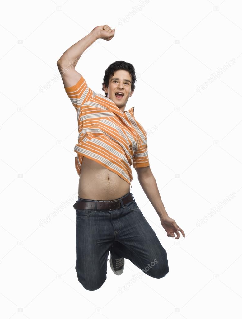 Person Jumping For Joy