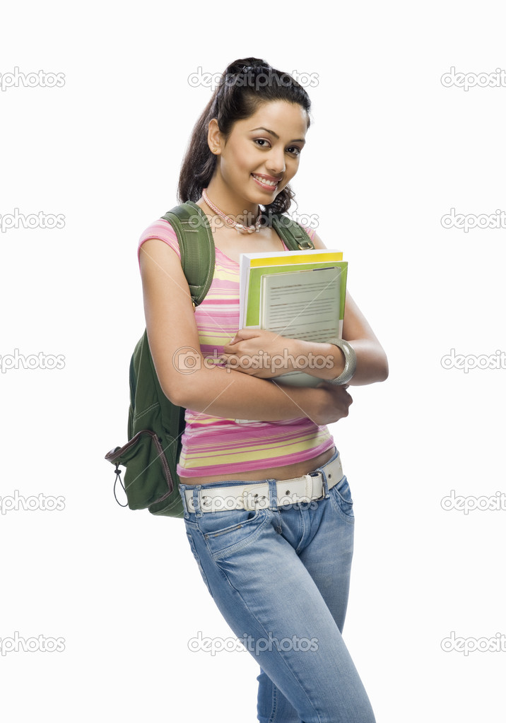 Student holding files — Stock Photo © imagedb_seller #32962105