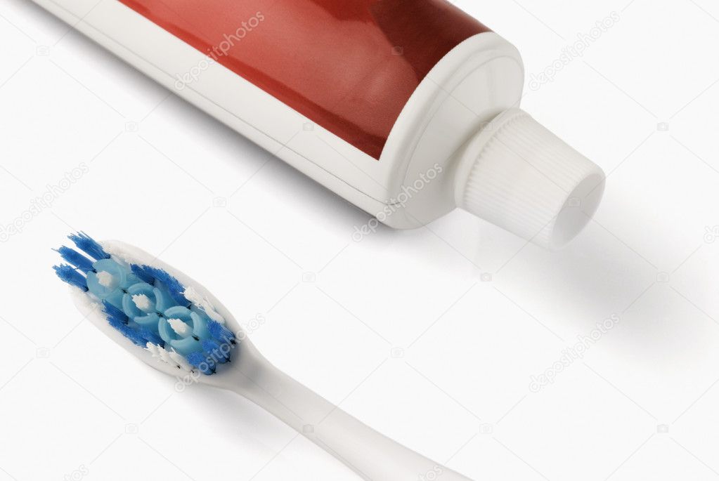 Toothbrush with a toothpaste — Stock Photo © imagedb_seller #33043917